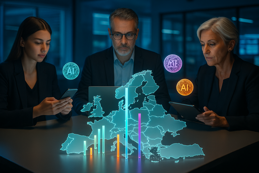 Discover Europe generative AI adoption 2025 country winners - Ki Ecke